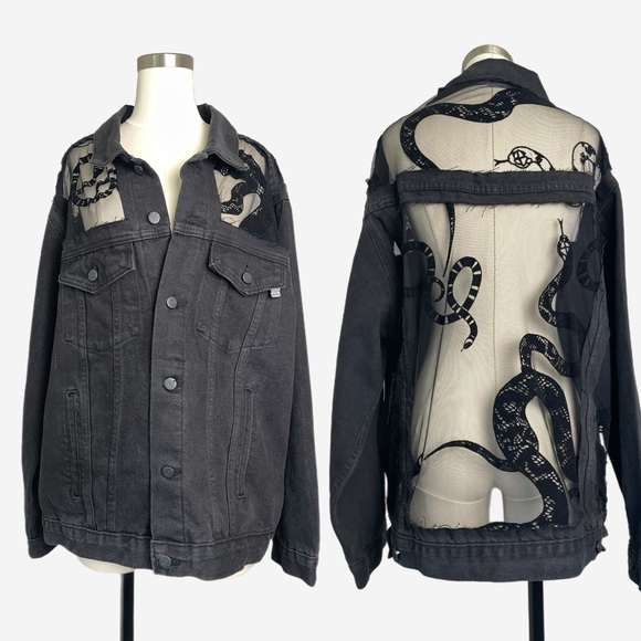 Dragon Denim | Jackets & Coats | Dragon Denim Custom The Snake Mesh ...
